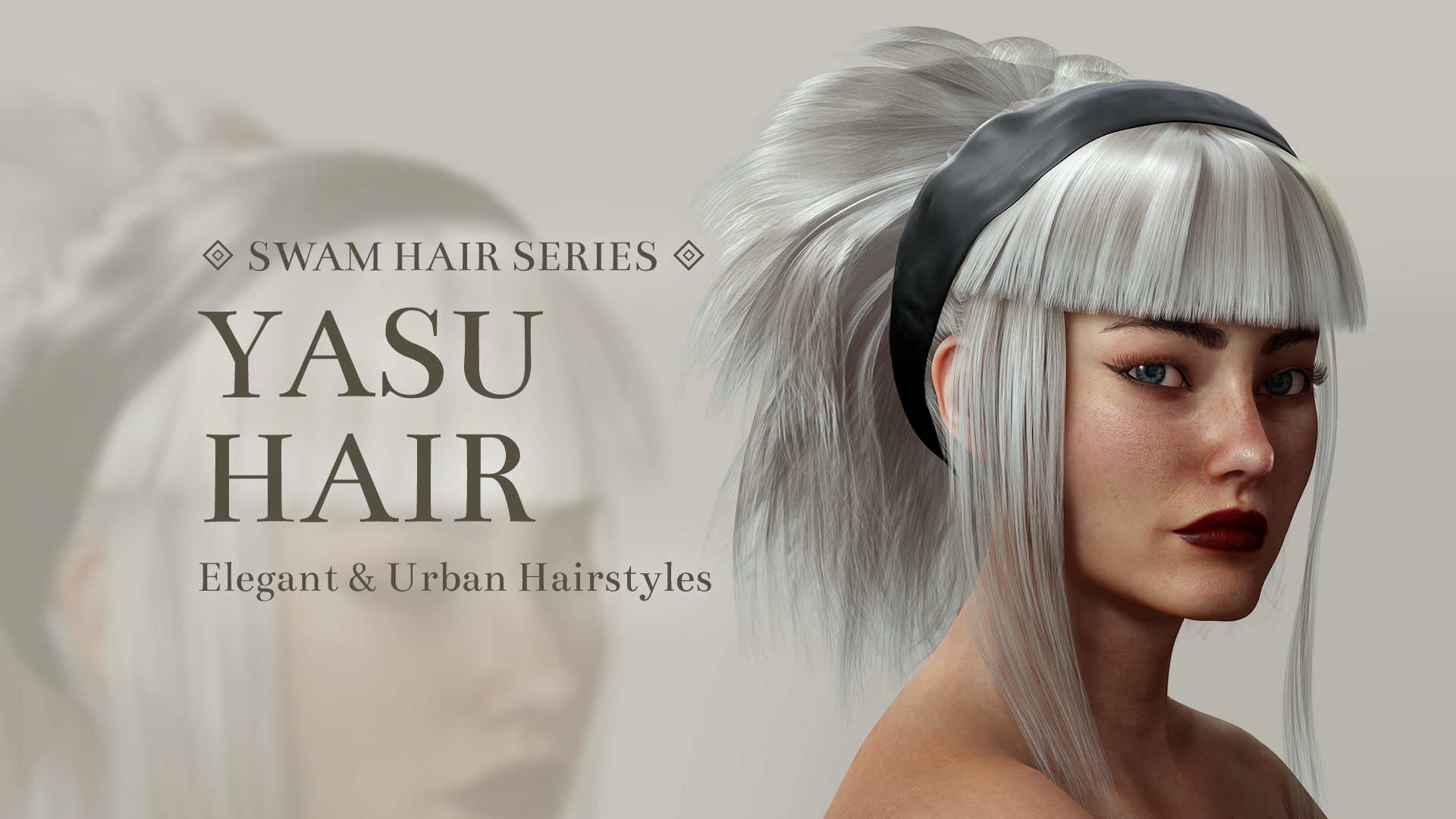 Yasu Hair Character Creator Iclone Reallusion SWAM-3D [Request]