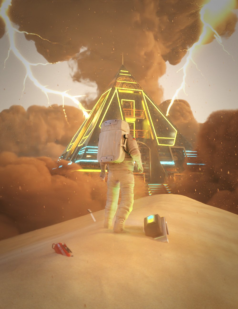 VDB Electrical Sandstorm 2025 - Free Daz 3D Models