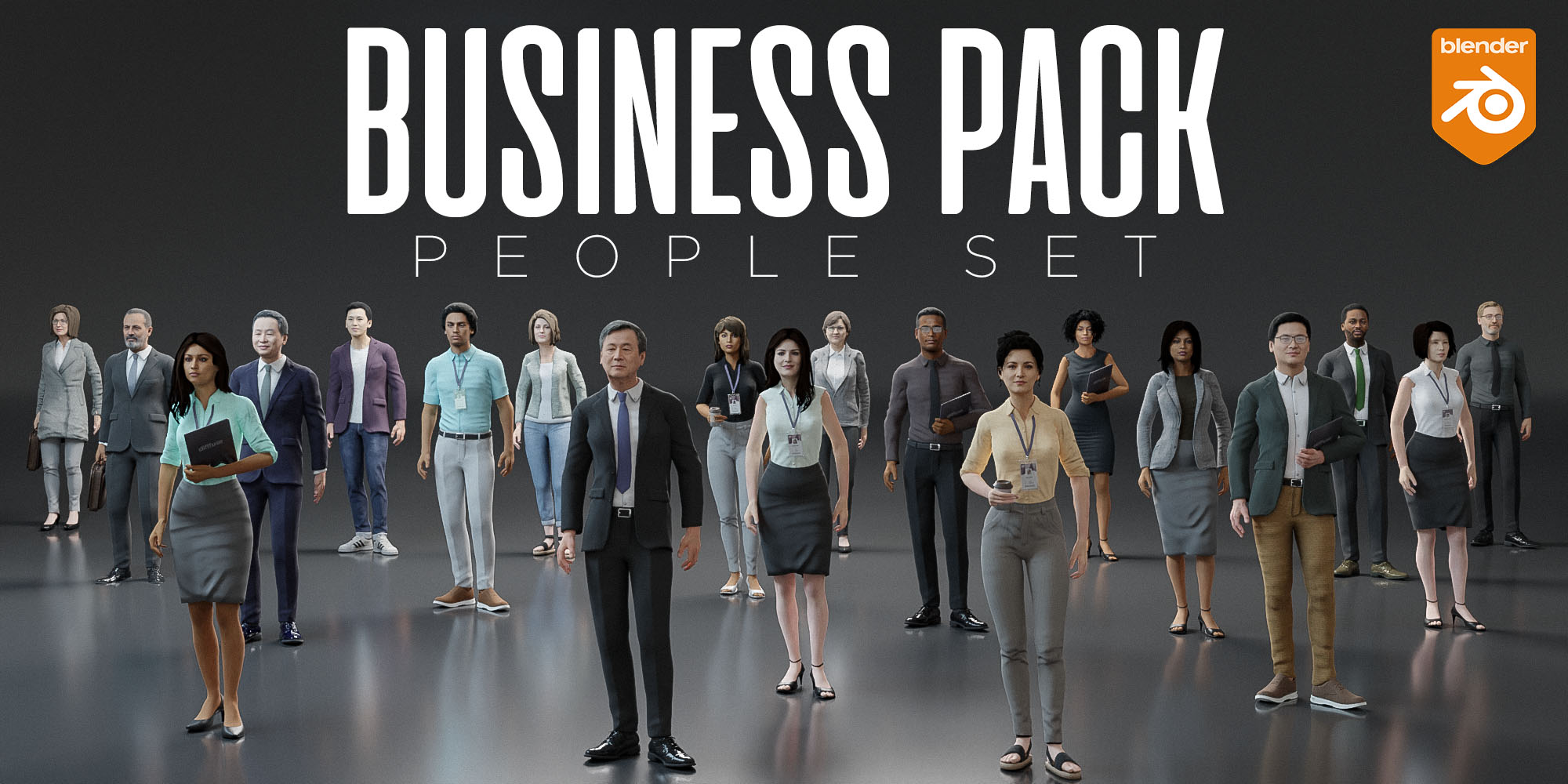 Business Pack - People Set - BLENDER [Request]