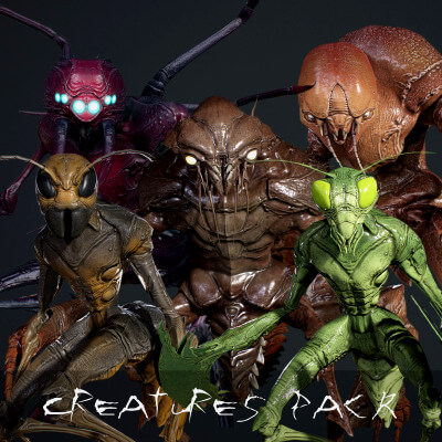 Creatures Pack 1 Modified By Me From PBR Animation Only Iclone 2025 ...