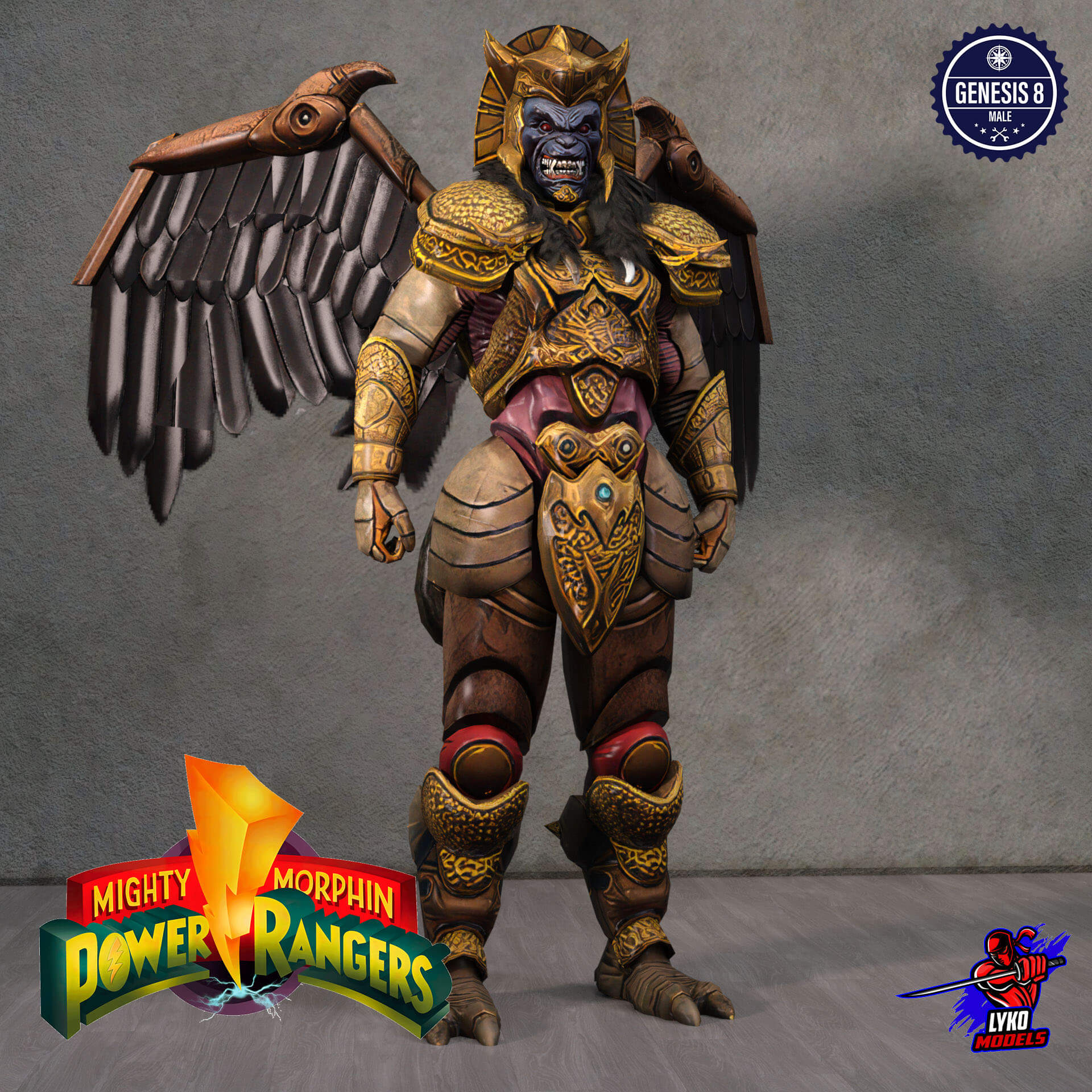 Power Rangers Goldar Outfit For G8M [Request]