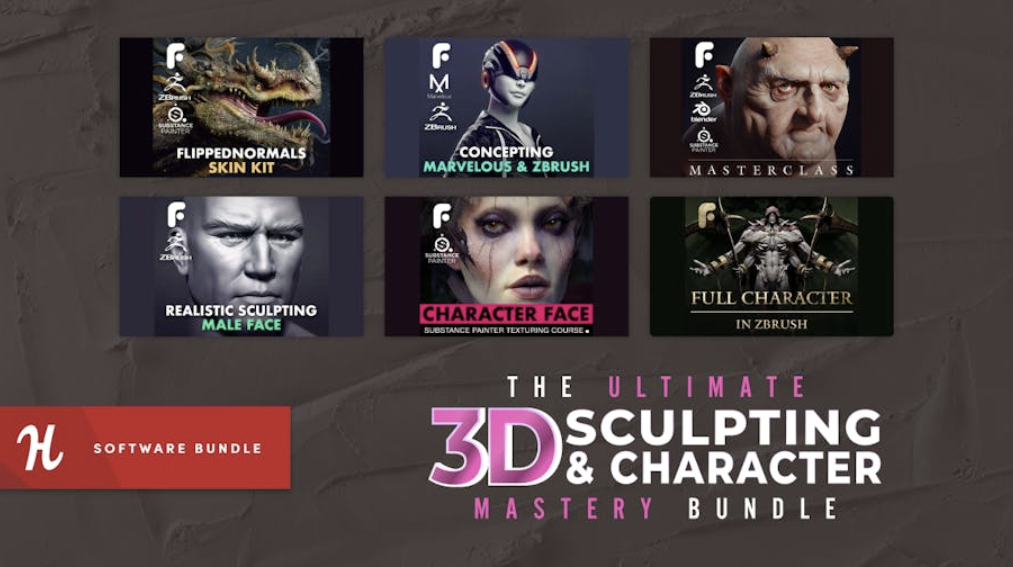 The Ultimate 3D Sculpting & Character Mastery Bundle [Request]