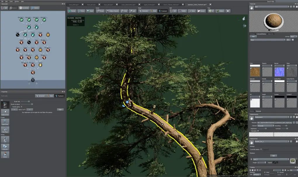 SpeedTree Modeler 10.0.0 2025 - Free Daz 3D Models