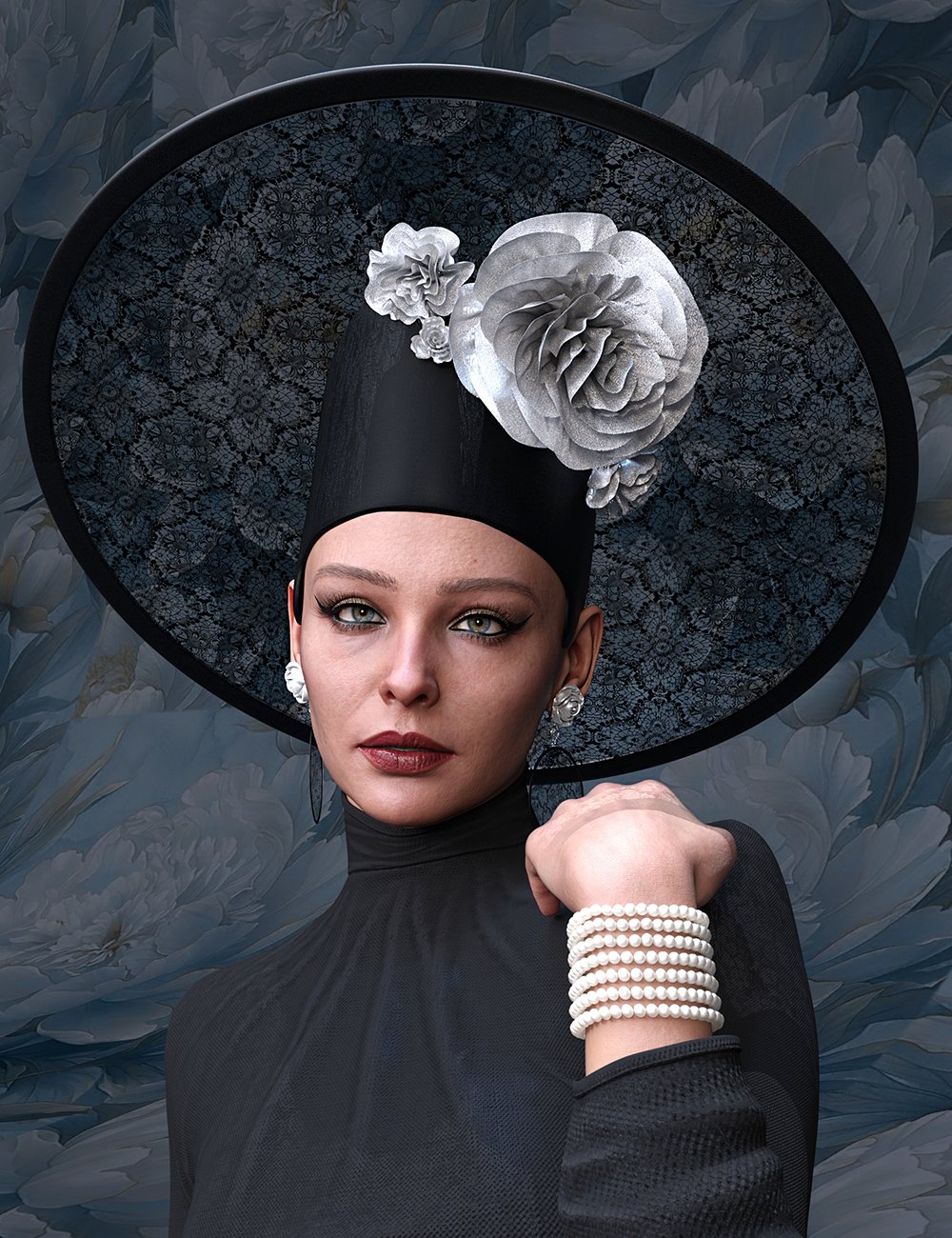 Glamour Hat Set Collection For Genesis 9 Female 02 [Request]