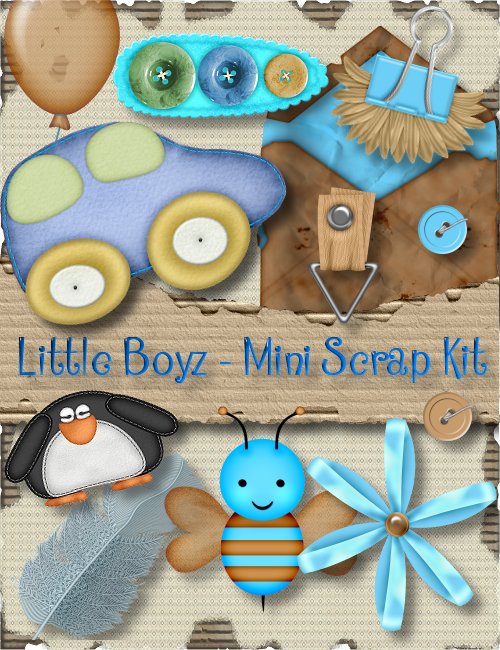 LittleBoyz Mini Scrap Set 2025 - Free Daz 3D Models