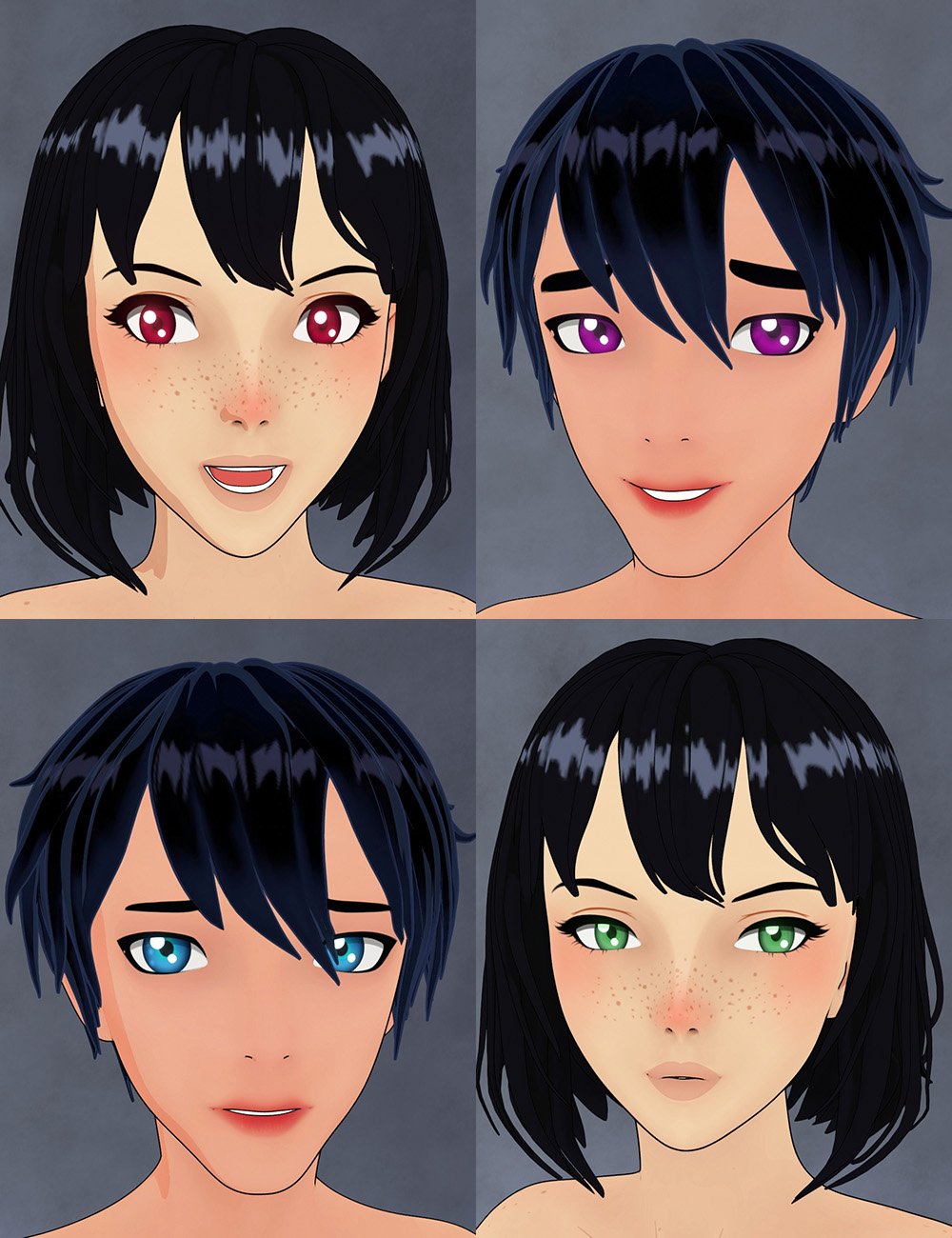 Anime Brows And Eyes Expansion For Genesis 9 [Request]