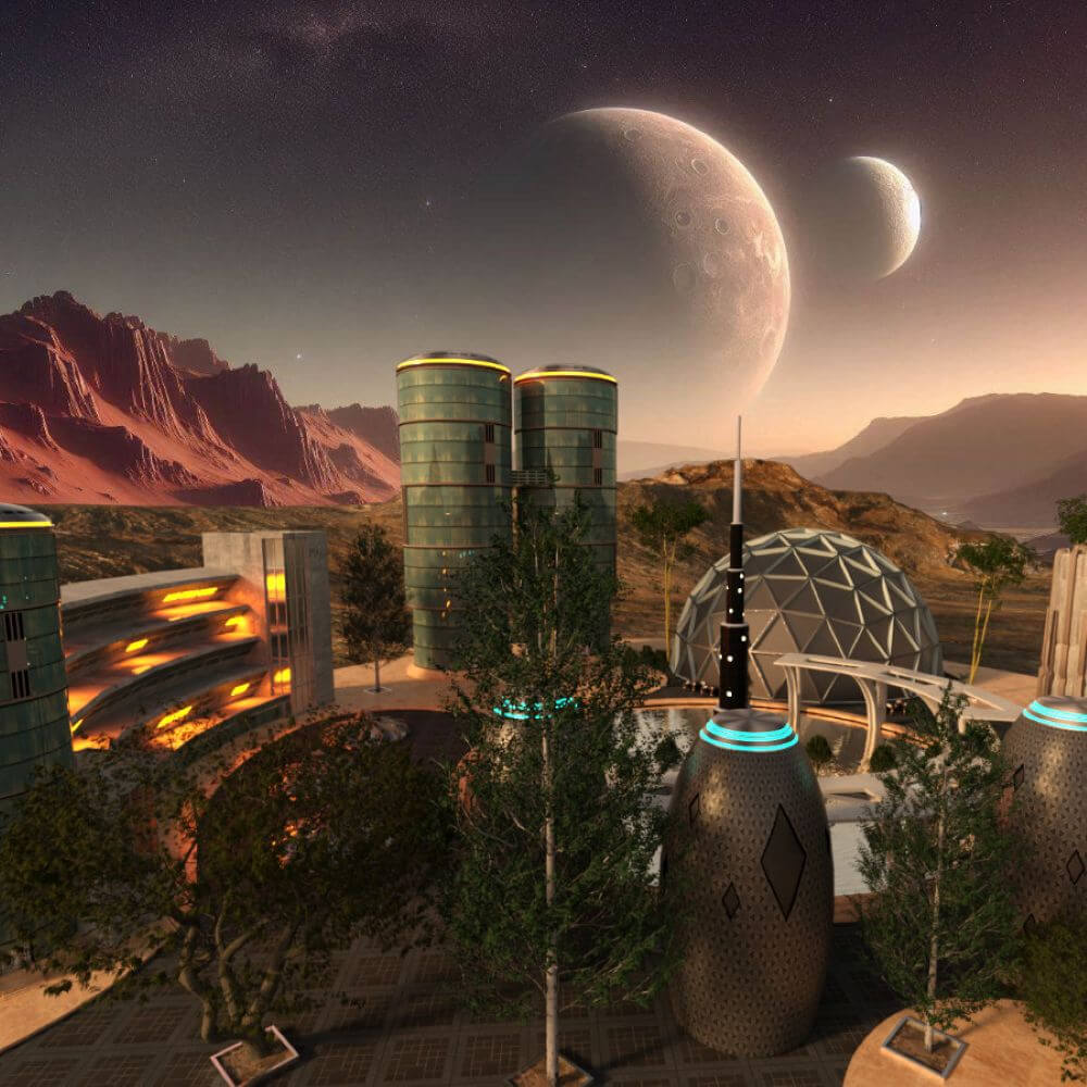 Mars Colony Scene 2025 - Free Daz 3D Models