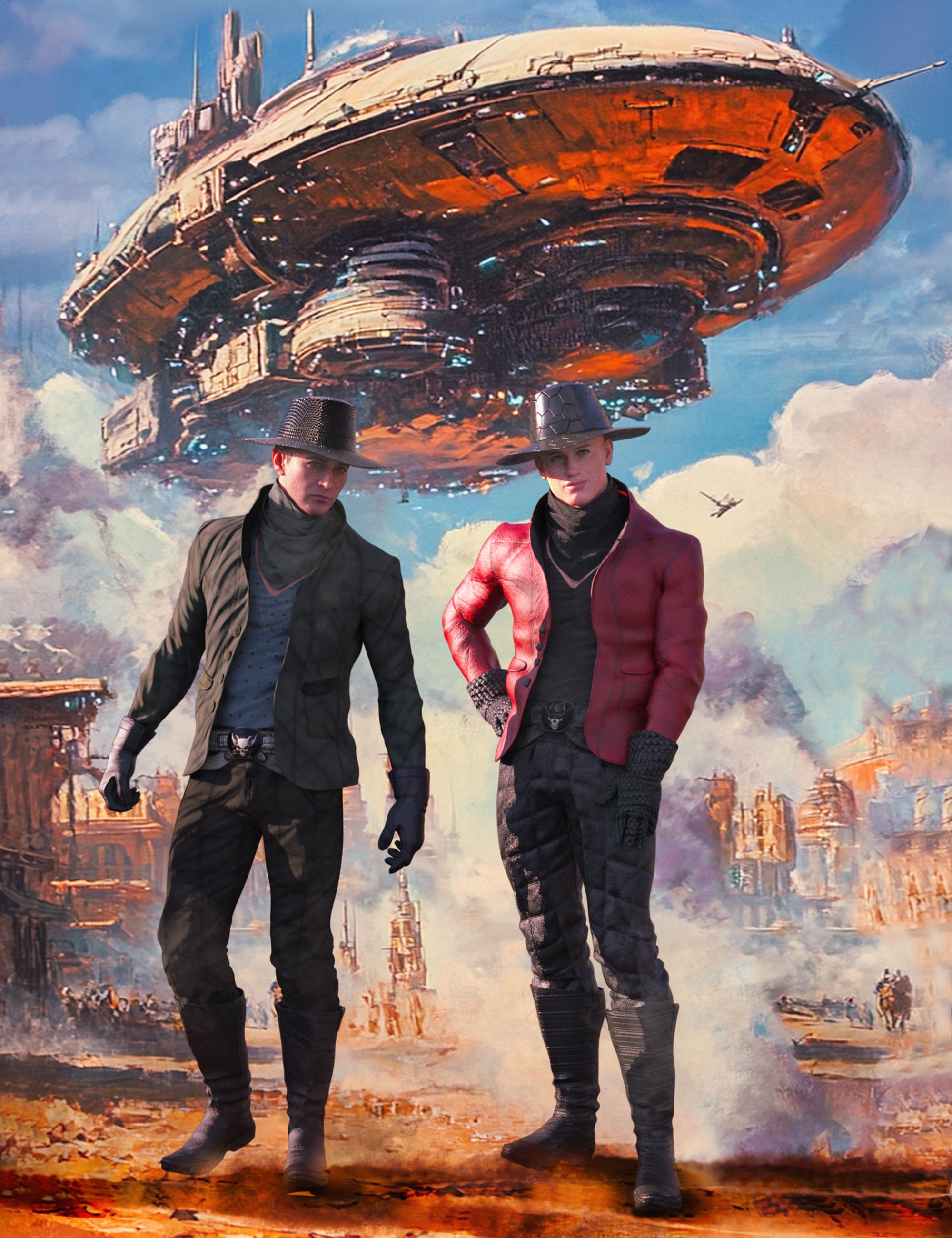 T-Pack Lone Cowboy Outfit Texture Add-on [Request]