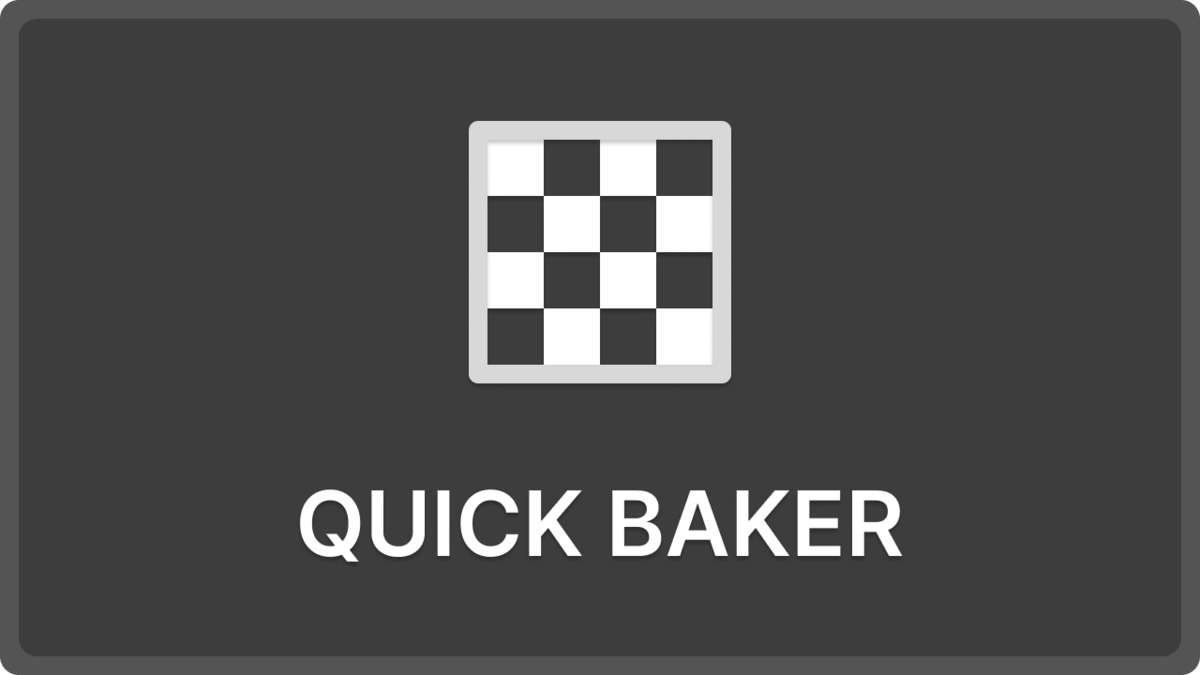 Quick Baker V2.4.0 (Blender Add-on) 2025 - Free Daz 3D Models