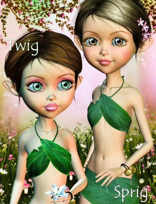 Twig And Sprig For Mavka Genesis 2025 - Free Daz 3D Models