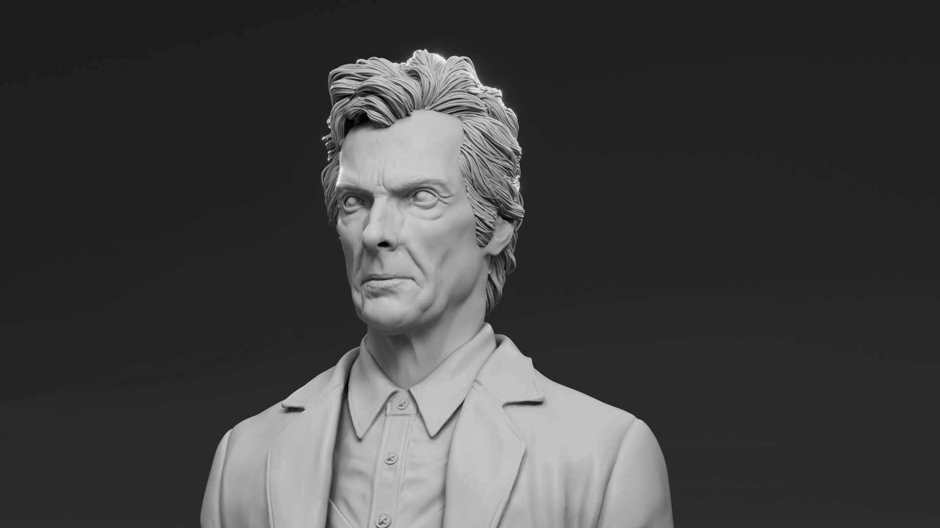 Peter Capaldi - 12th Doctor - Doctor Who 3D Print Model [Request]