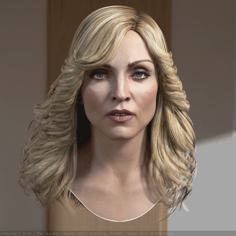 Madonna Singer Head 3D Model [Request]
