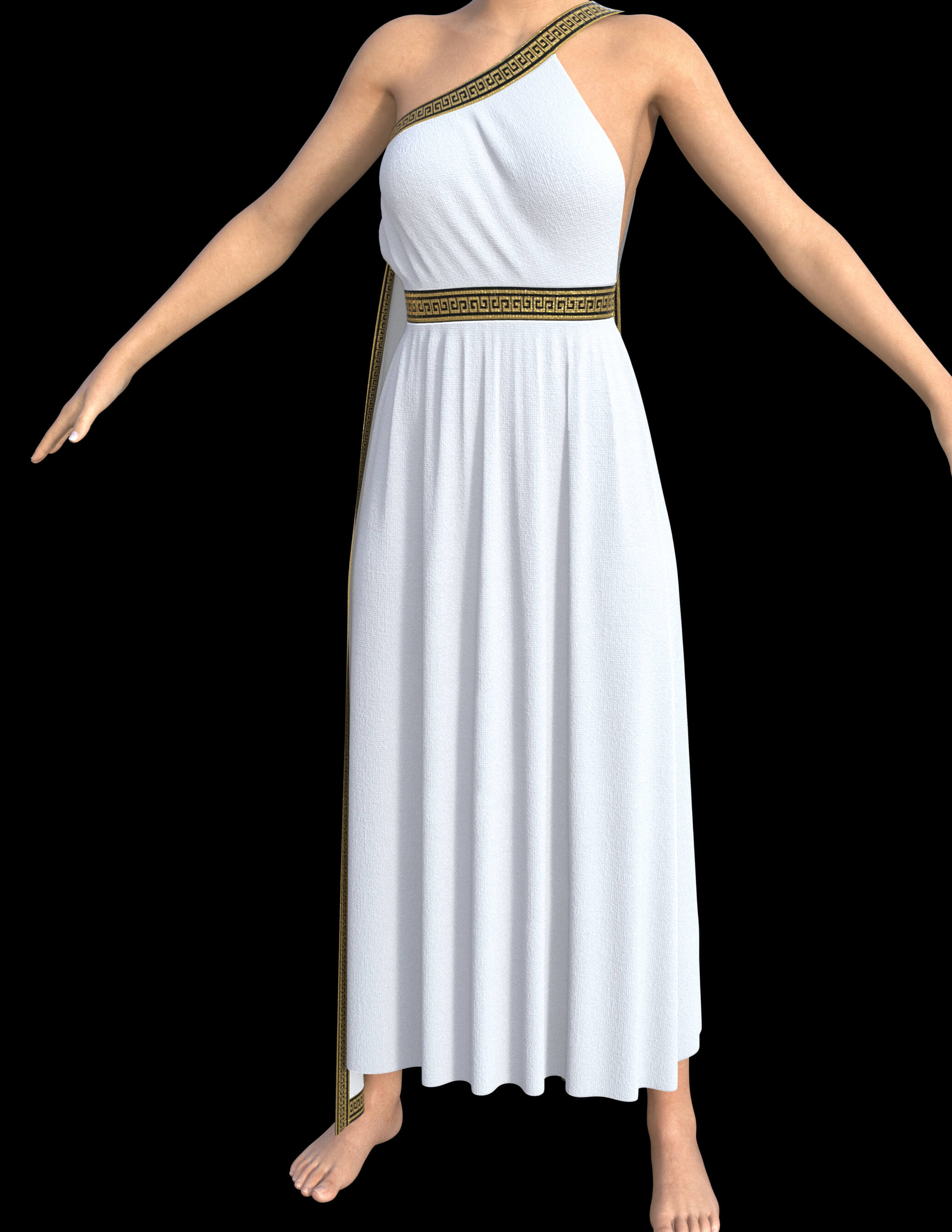 Ancient Greek Dress With Cape For Genesis 8 Female [Request]
