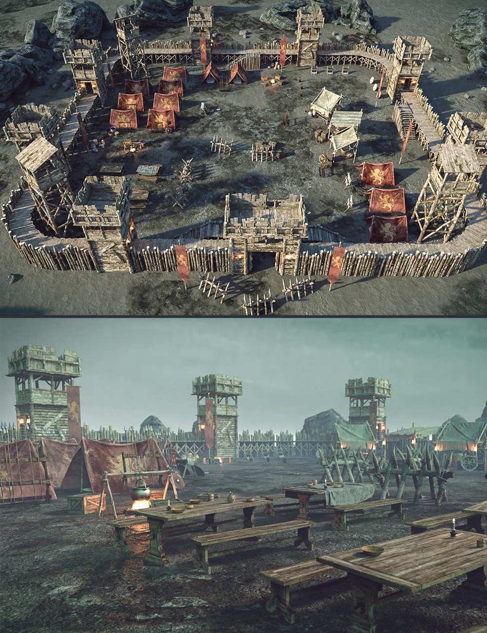 Medieval War Camp 2025 - Free Daz 3D Models