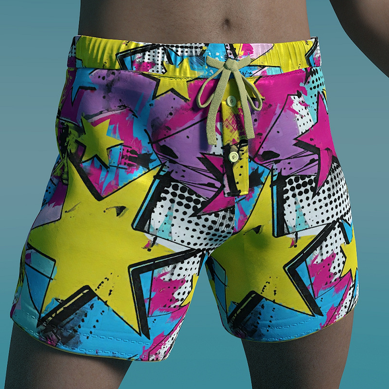 Boxers For Pajama Pants With Open Fly G8 Male 2026 - Free Daz 3D Models