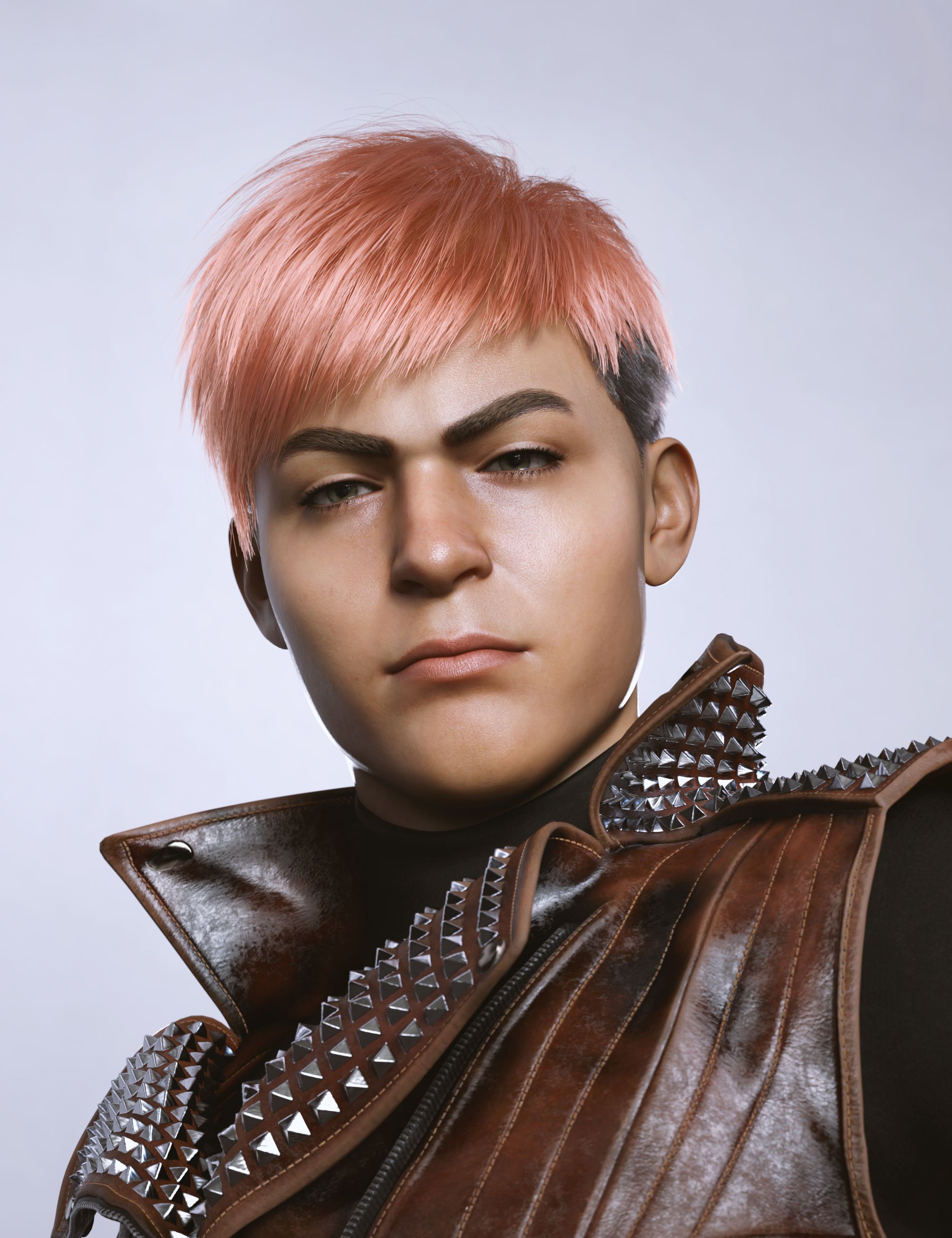 AK Vigorous Hair For Genesis 9 2026 - Free Daz 3D Models