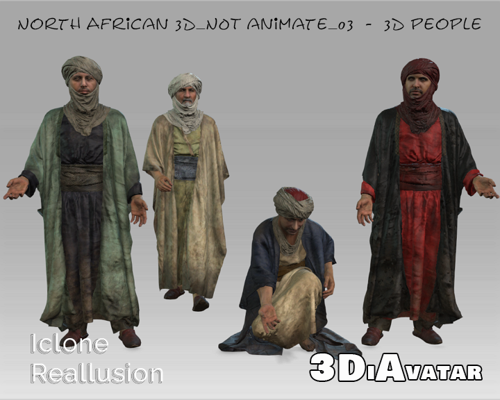 North African 3D_NOT Animate_03 - 3D People 2025 - Free Daz 3D Models
