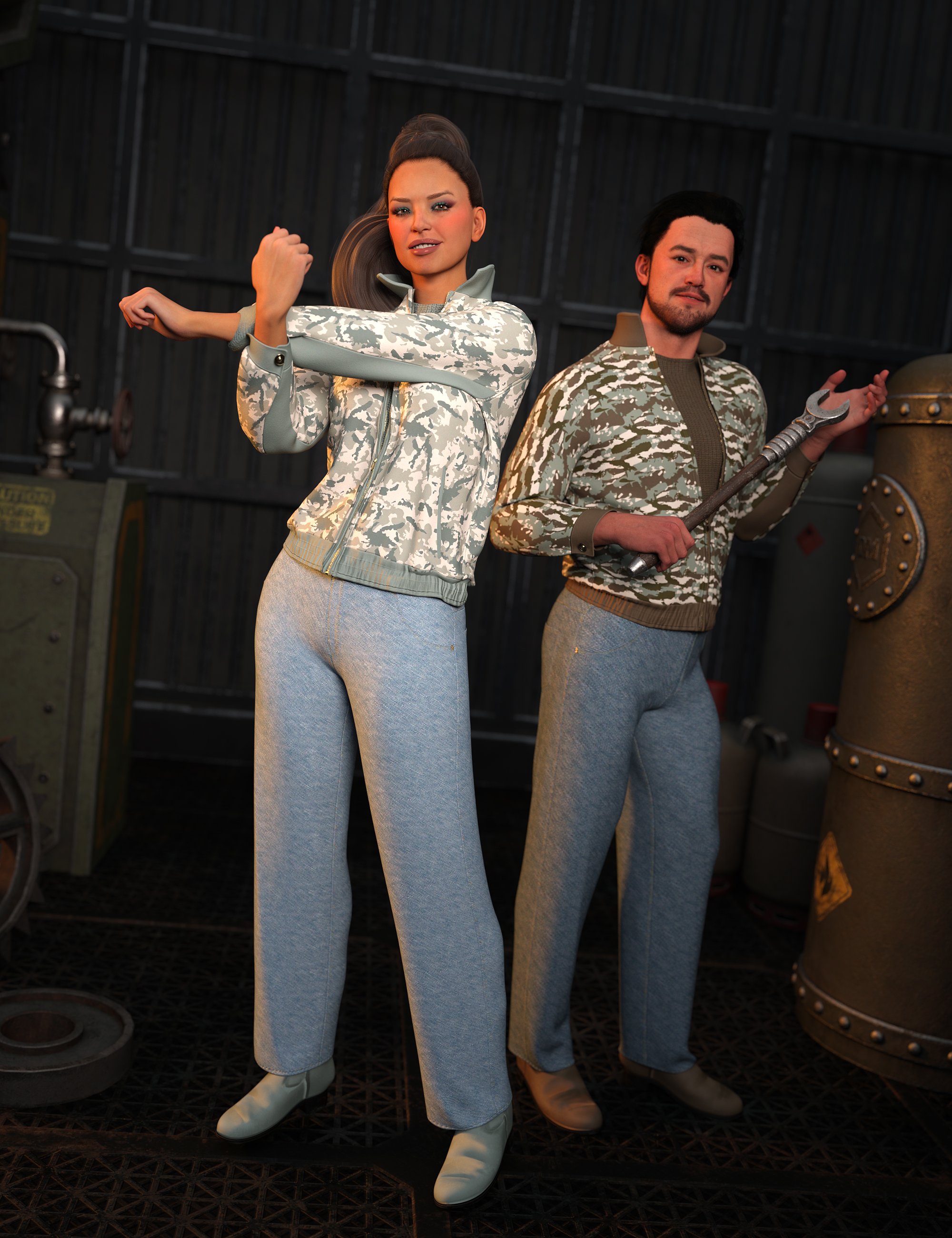 InStyle - DForce 50s Rebel Outfit Texture Add-On [Request]