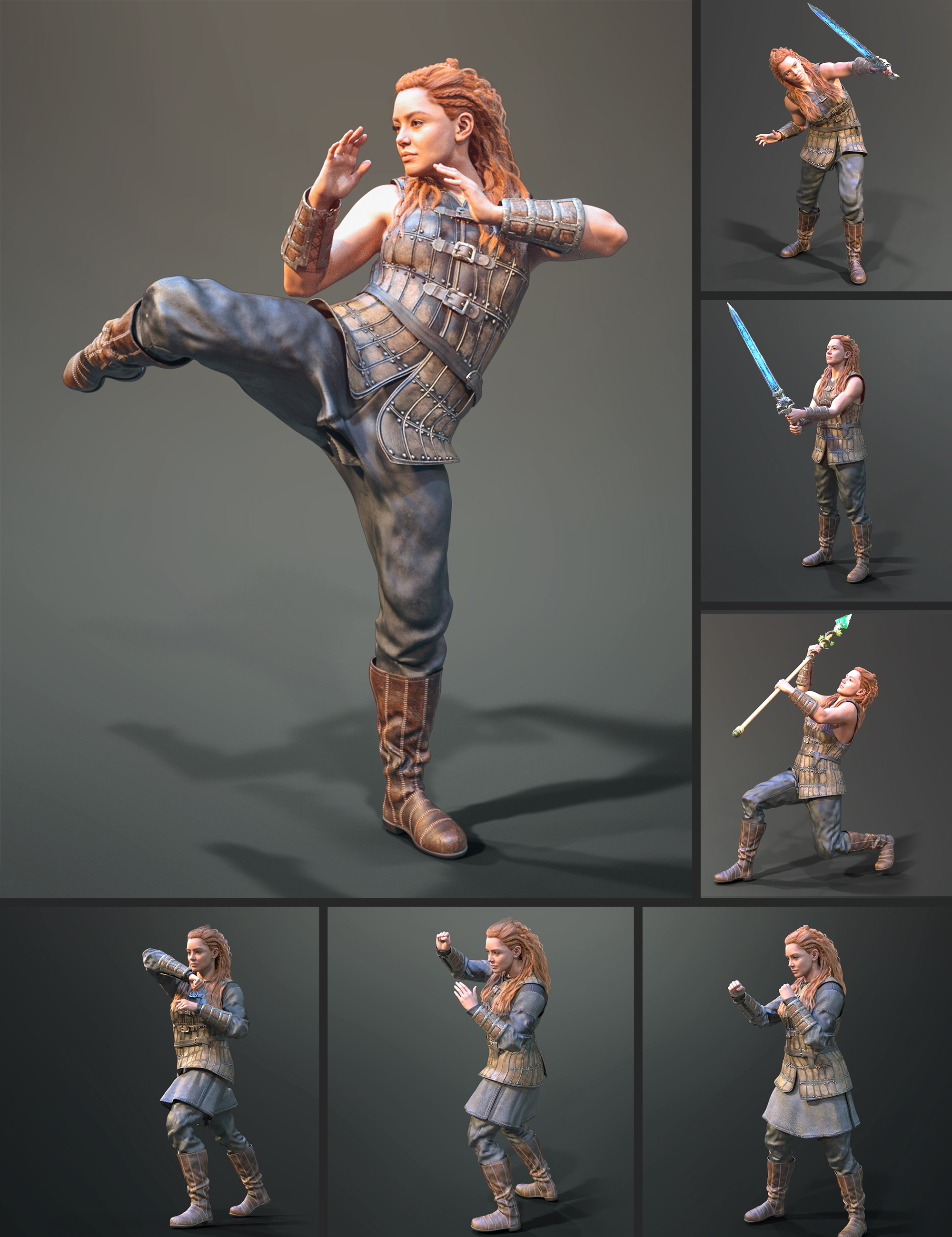 P Fighting Pose Package [Request]