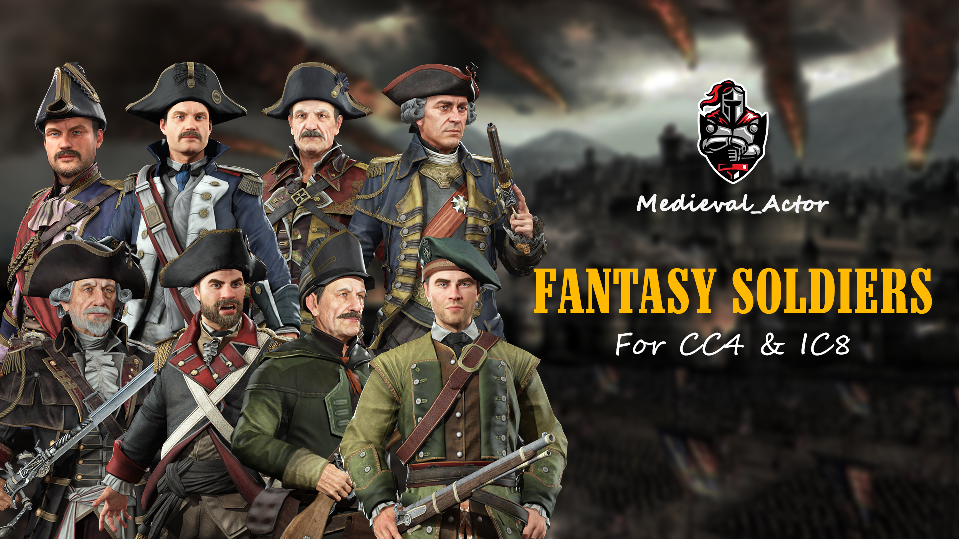 Fantasy Medieval Soldier Mega Pack 2025 - Free Daz 3D Models