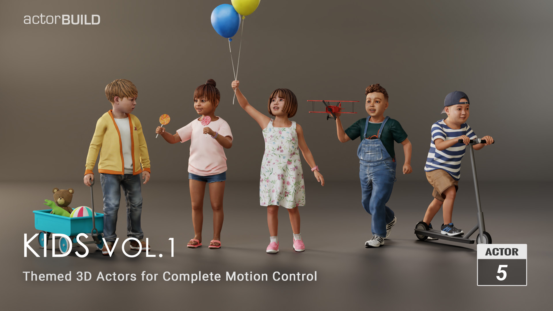Kids Vol.1 2026 - Free Daz 3D Models