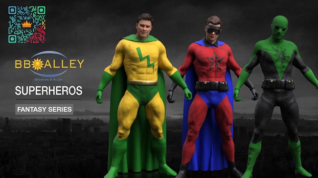 Male Superheros 2026 - Free Daz 3D Models