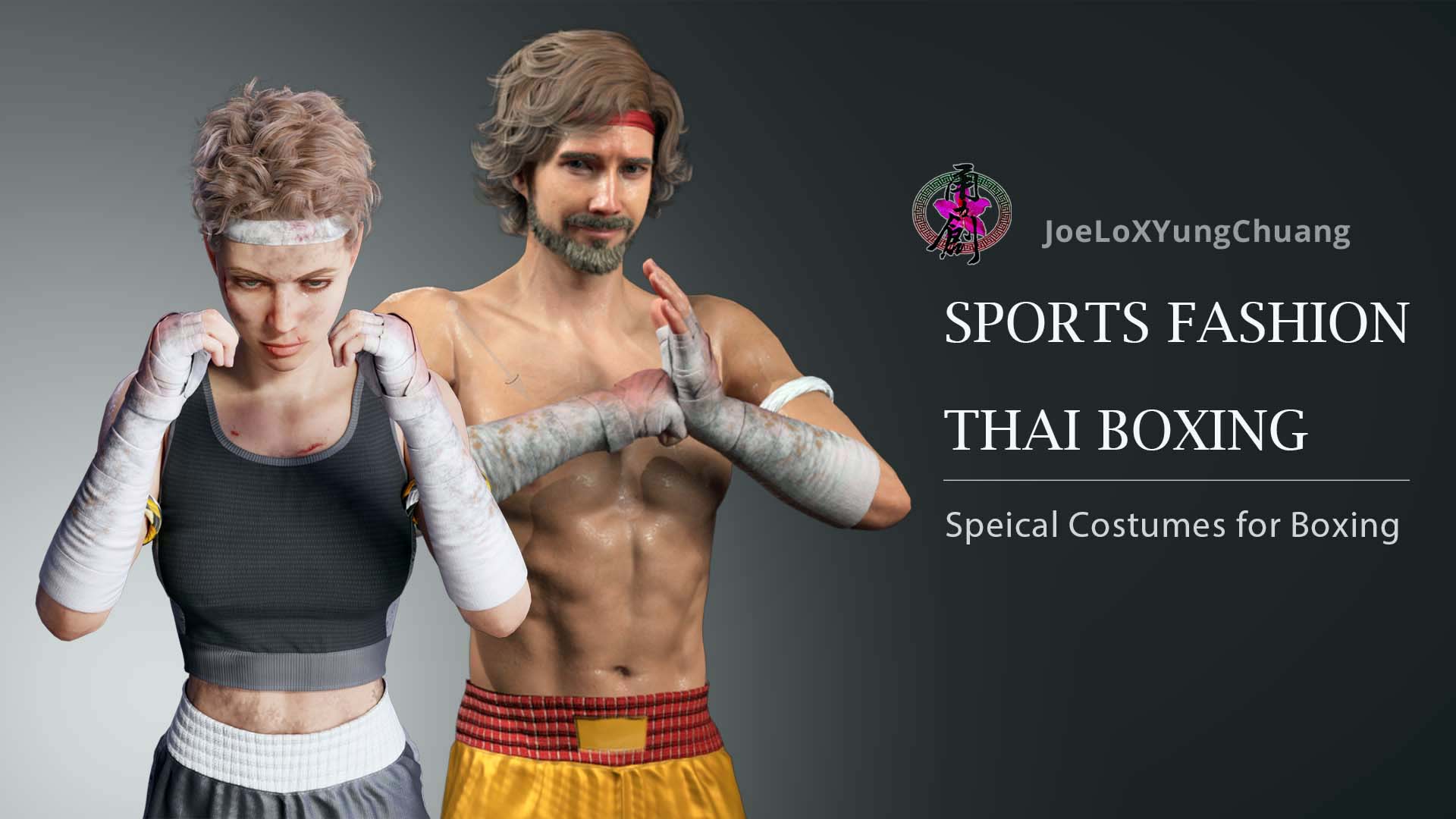 Sports Fashion-Thai Boxing Costumes 2025 - Free Daz 3D Models