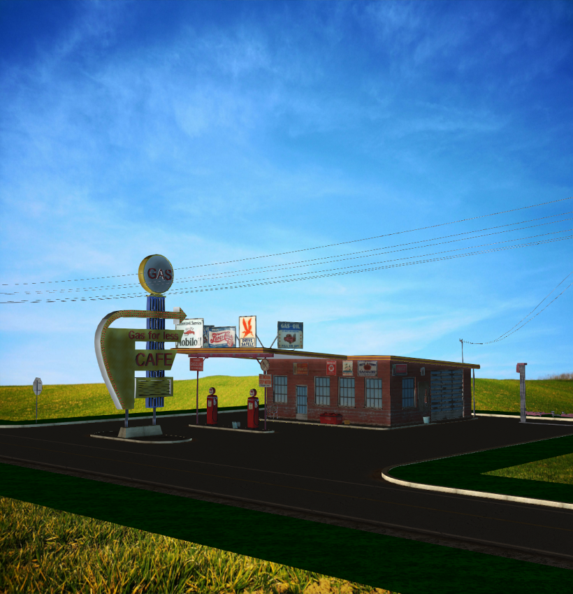 Gaz_station (for Iclone) 2025 - Free Daz 3D Models