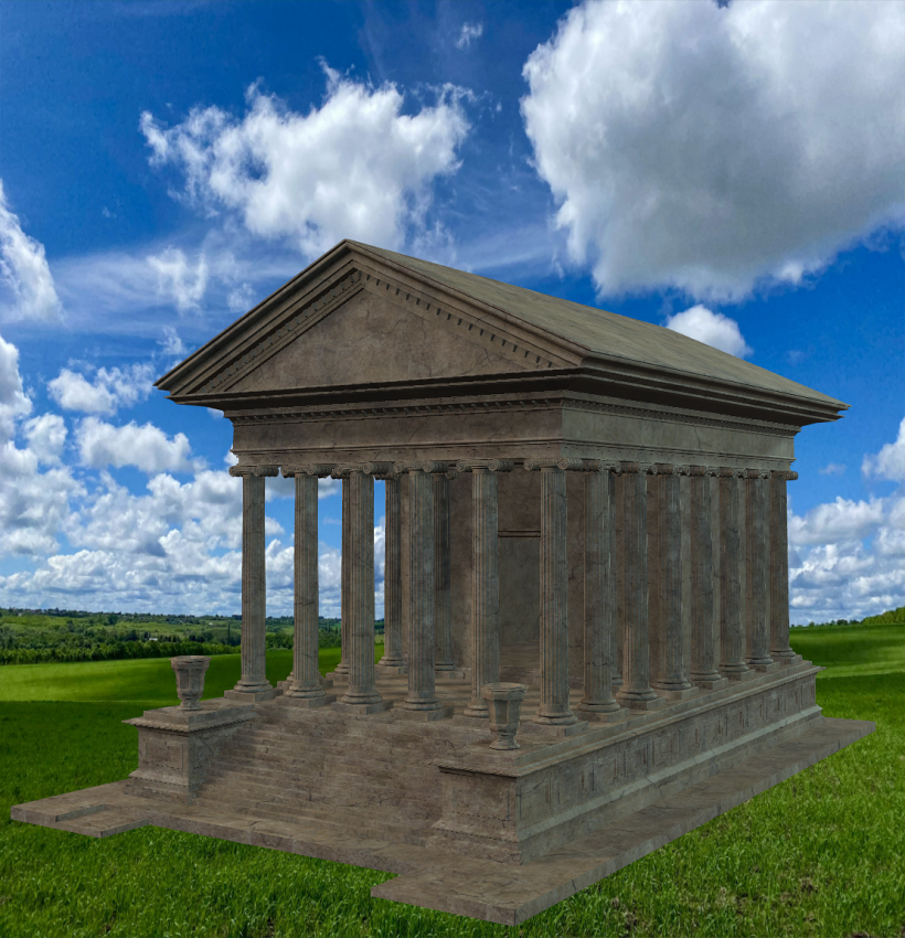 Roman_Temple (for Iclone) 2026 - Free Daz 3D Models