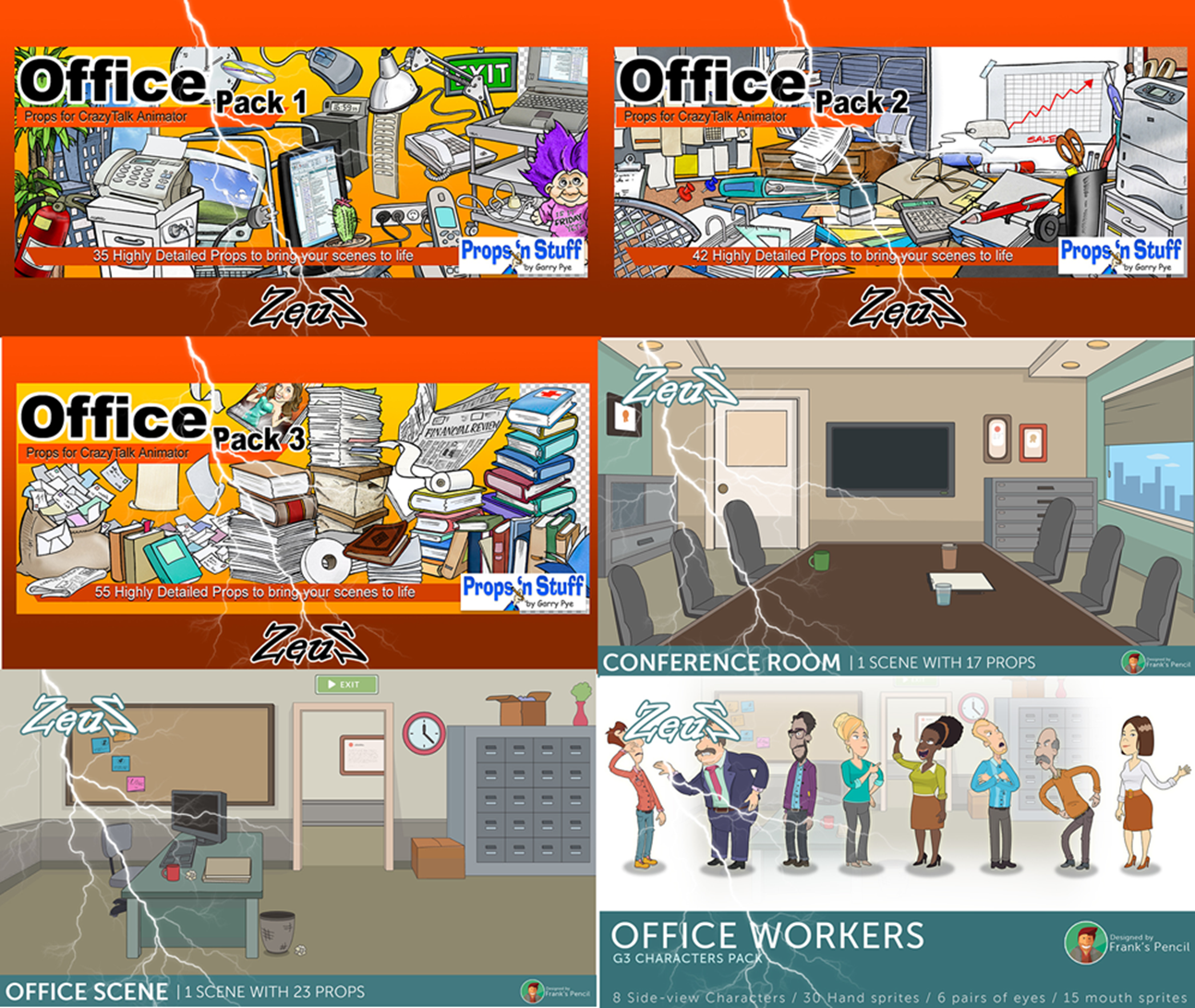 CTA3.Office.Mega.Bundle Office Pack_ALL 2026 - Free Daz 3D Models
