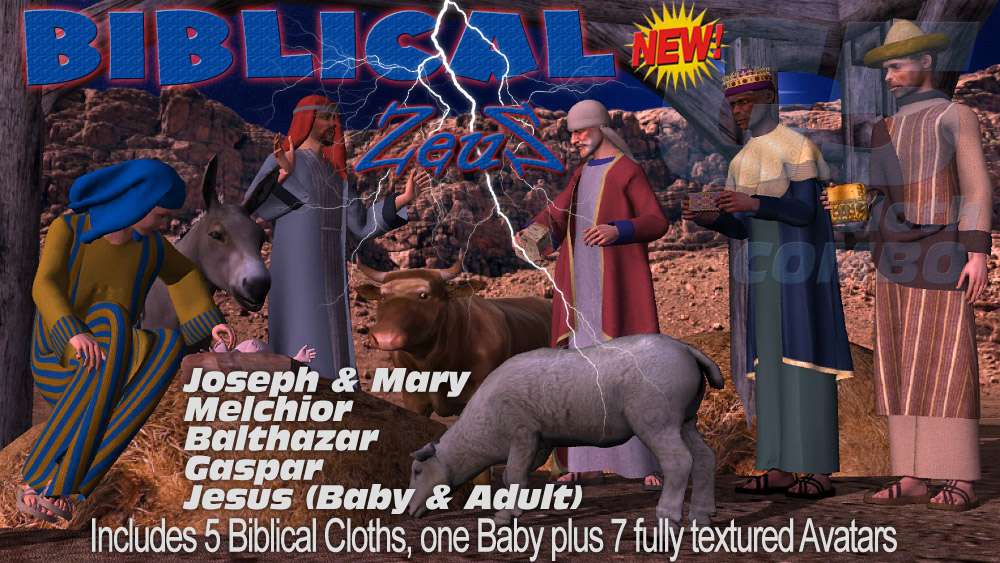 IClone Character Pack - G5 Marvelous Biblical Nativity COMBO 2025 ...