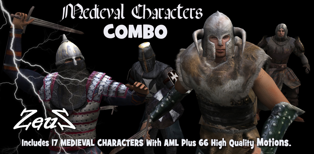 IClone Combo Pack - Medieval Characters 2025 - Free Daz 3D Models