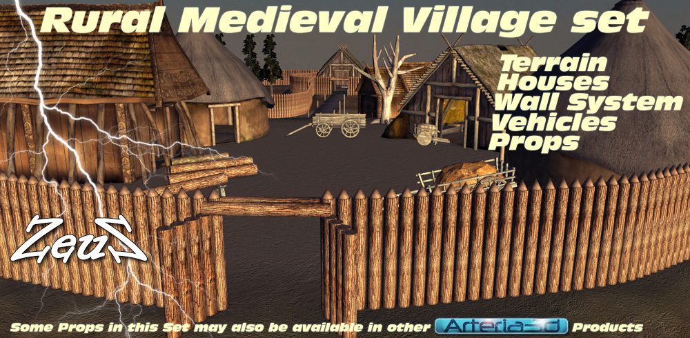 IClone Props Pack - Rural Medieval Village Worldbuilder Set 2025 - Free ...