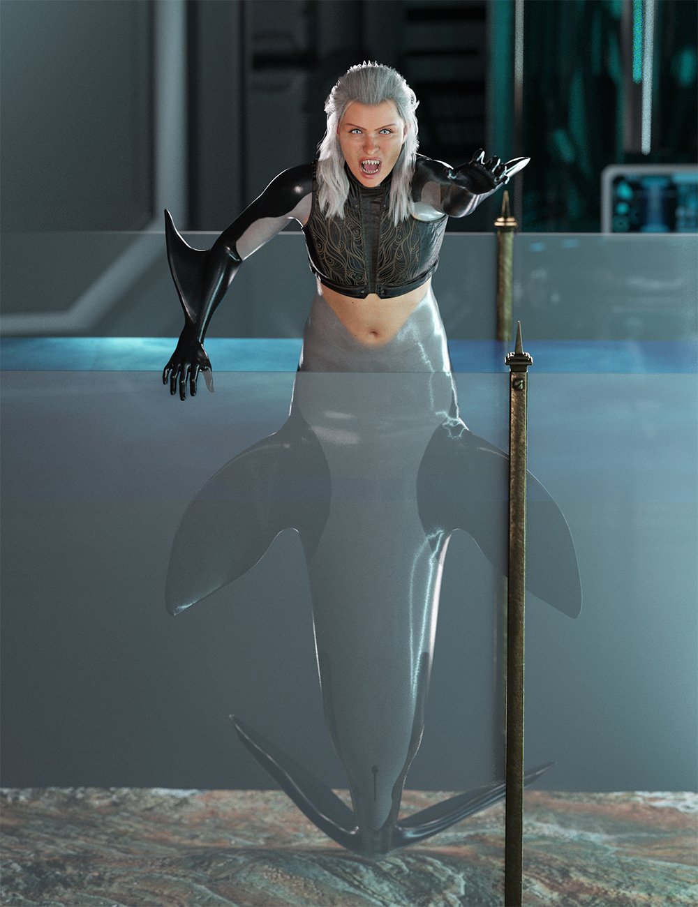 Natens Old Water Tank And Pet Orca Poses For FPE Shark Tail Orca Add On ...