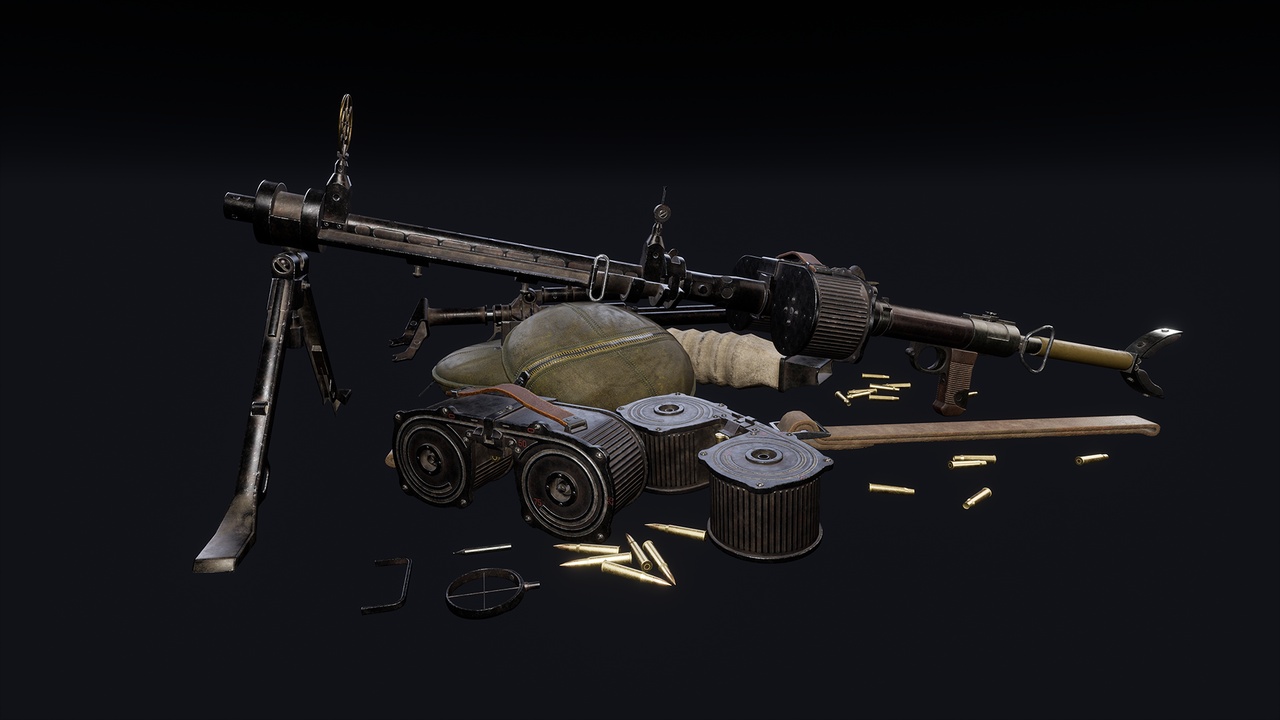 MG15 With Accessories (WWIIGermanLMG) UE5.1 2026 - Free Daz 3D Models
