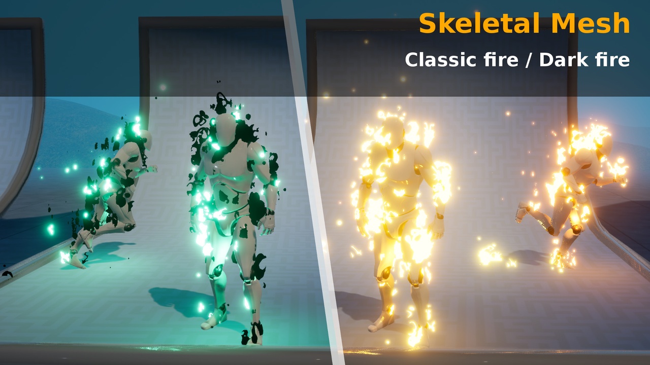 Fire Spells Traps VFX Pack UE4.25 2025 - Free Daz 3D Models