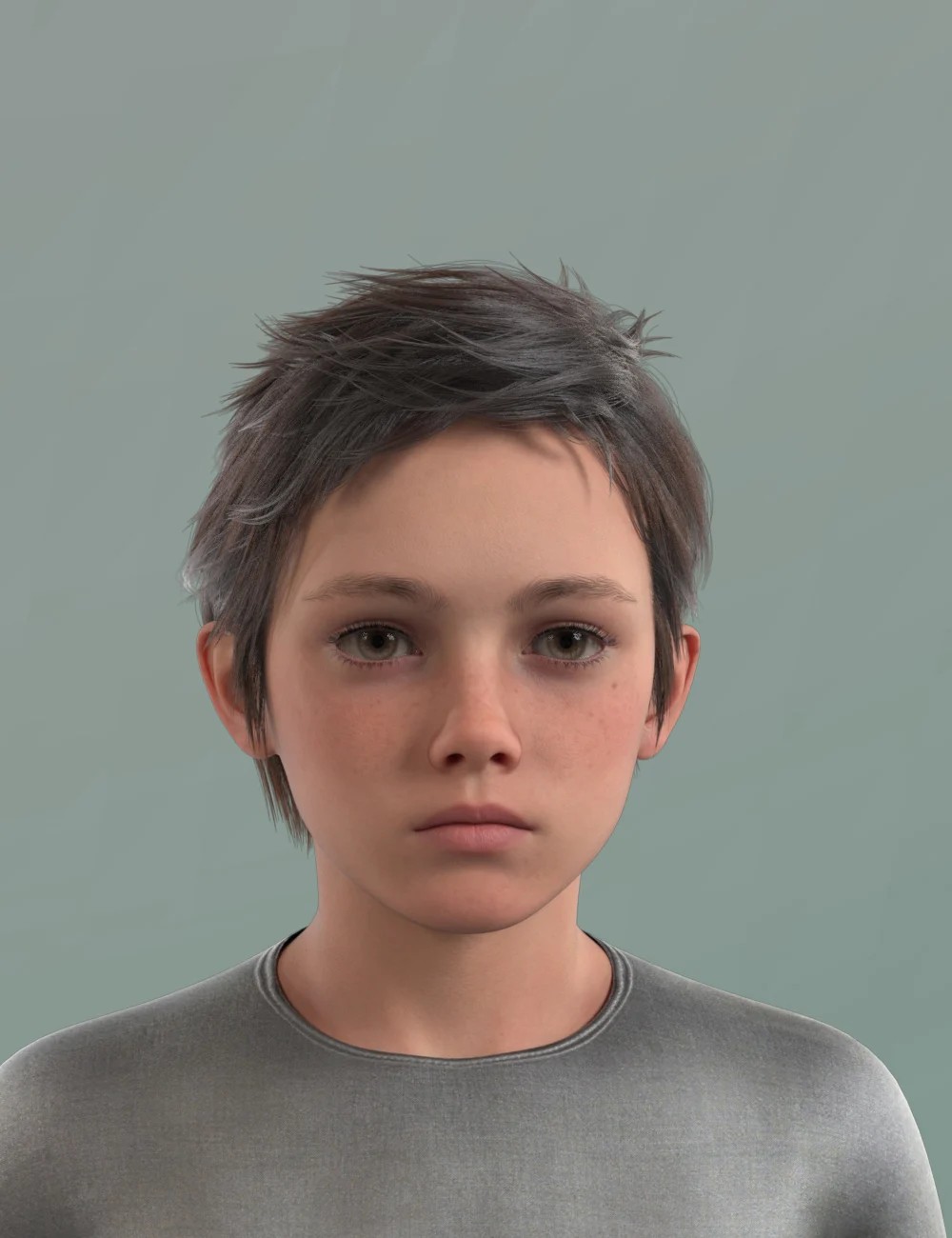 XYZ Little Boy Hair For Genesis 9 2026 - Free Daz 3D Models