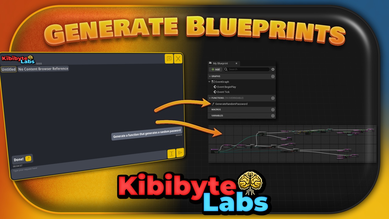 [UE 5.5] Blueprint Generator Ai - Kibibyte Labs (Engine Assistant) 2025 ...
