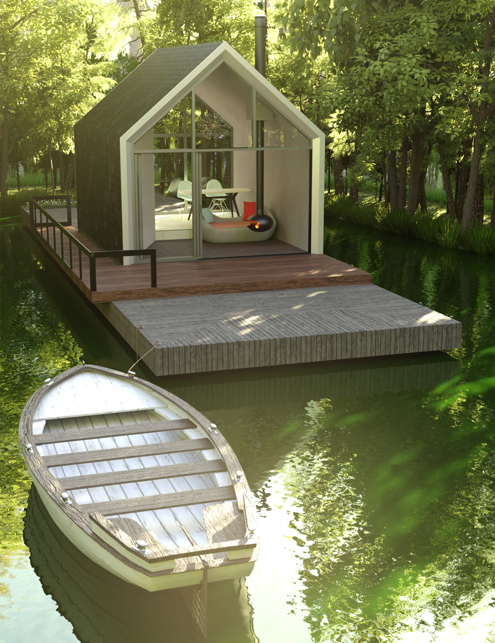 Tiny Lake Cabin 2025 - Free Daz 3D Models