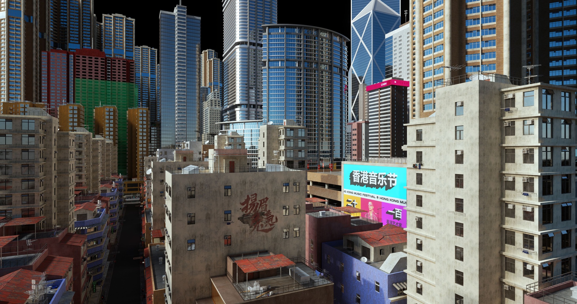 KitBash3D - Hong Kong 4K UE4.26 2025 - Free Daz 3D Models