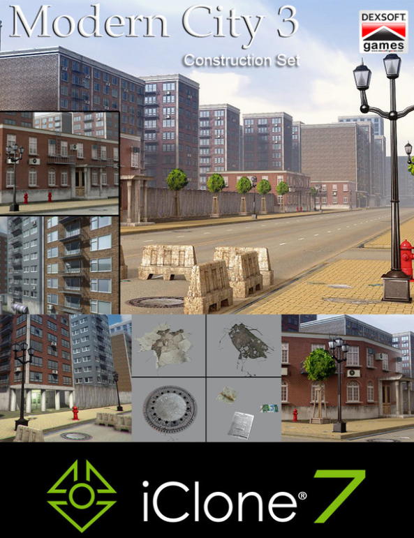 IClone Pack-Modern City 3 2025 - Free Daz 3D Models