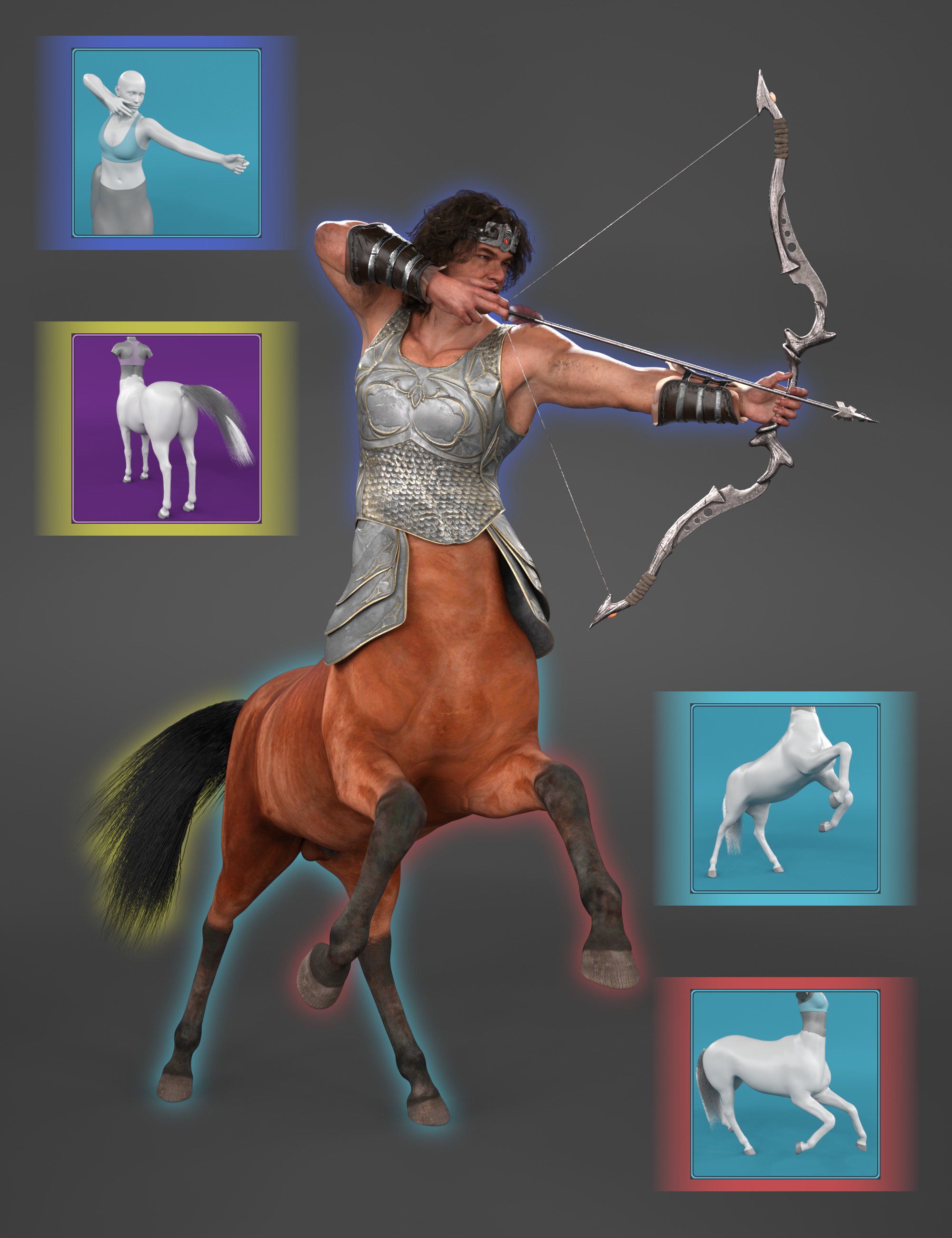 NG Build Your Own Centaur Poses For Genesis 9 [Request]