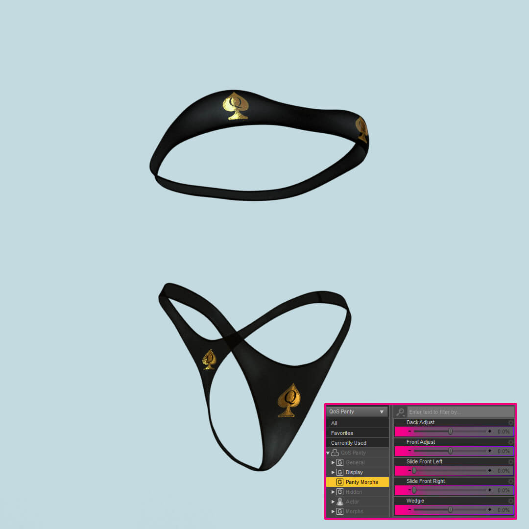 Queen Of Spades Underwear For Genesis 8 Female - Free Daz 3D Models