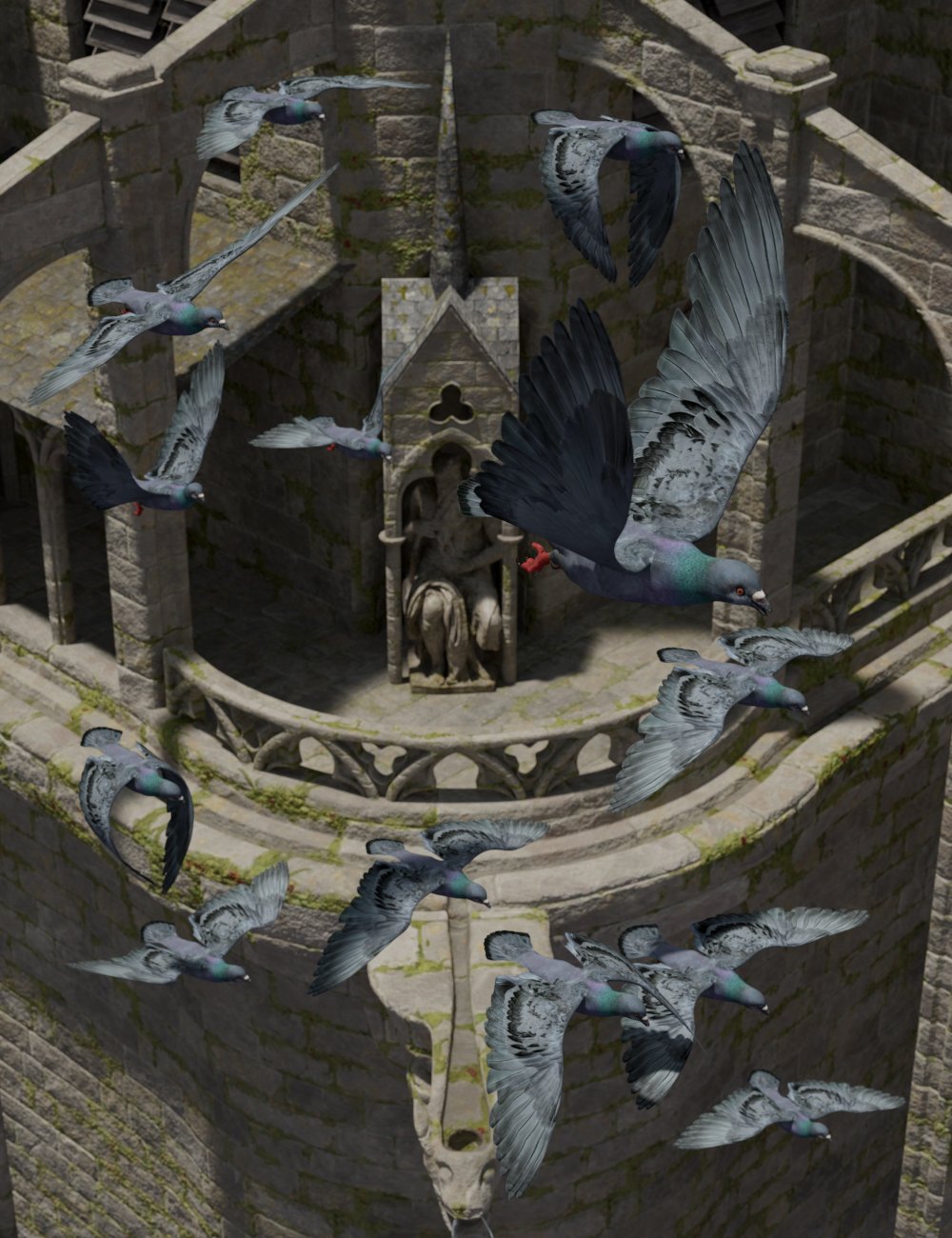 DS Flock Birds 2025 - Free Daz 3D Models