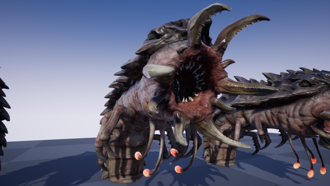 SCI FI QUICK SAND WORM UE4.15 2025 - Free Daz 3D Models
