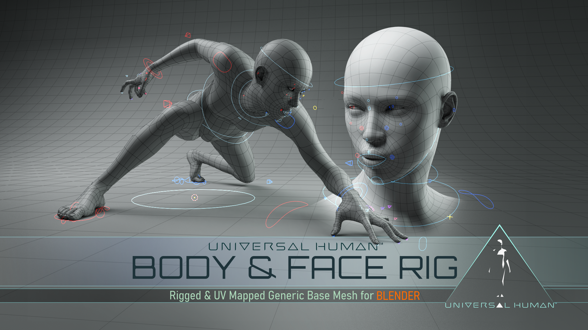 Universal Human Body & Face Rig V3.0.2 2025 - Free Daz 3D Models