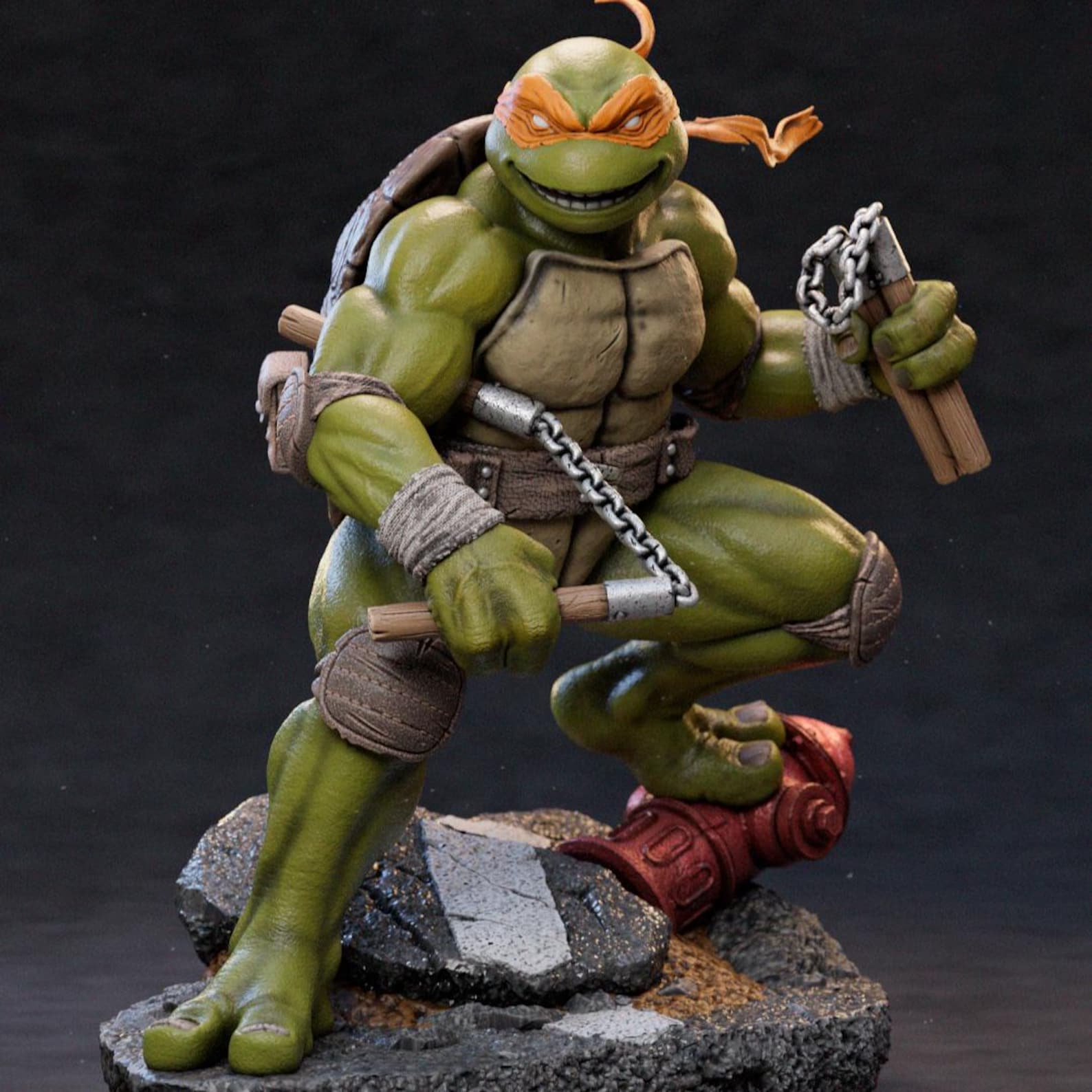 TMNT Michelangelo STL 3D Print 2025 - Free Daz 3D Models