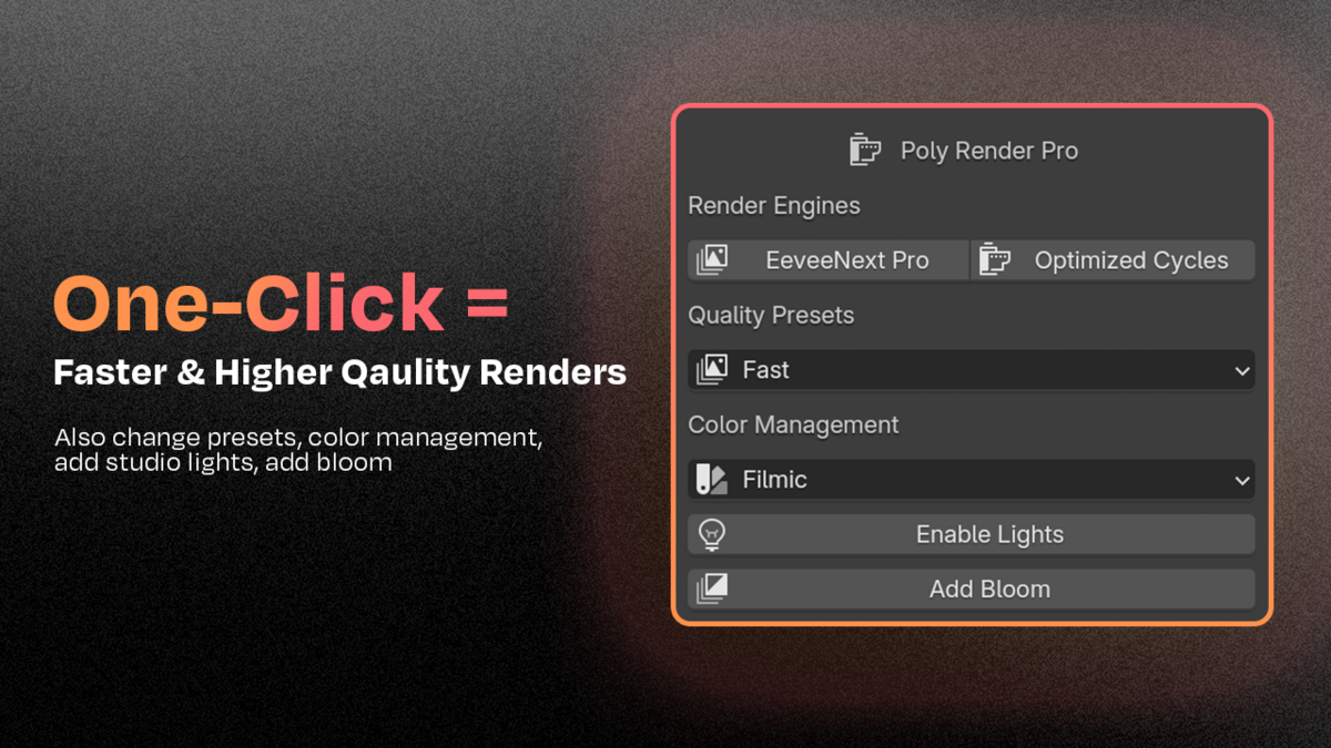 Poly Render Pro V3.2 (Personal) 2025 - Free Daz 3D Models