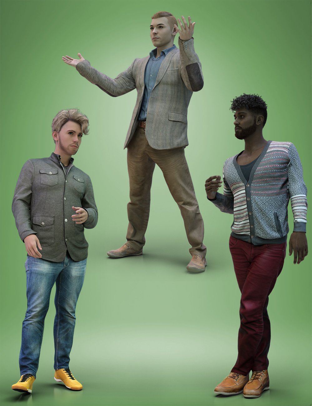 DForce Casual Clothing Outfits Volume 1 For Genesis 9 2026 - Free Daz ...