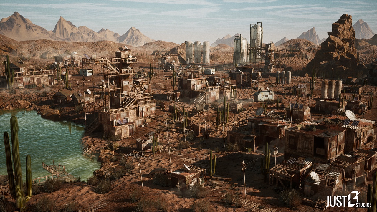 Modular Post Apocalyptic Desert Environment UE4.22 2025 - Free Daz 3D ...